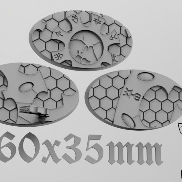 3D Printable Arcane Focus Base Bundle by Badassbases