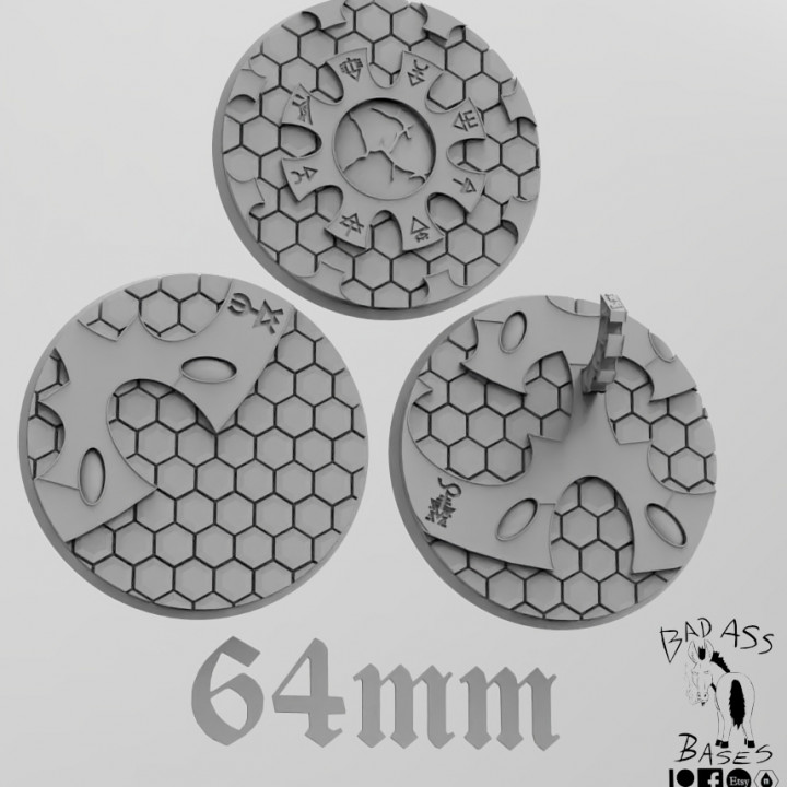 3D Printable Arcane Focus Base Bundle by Badassbases