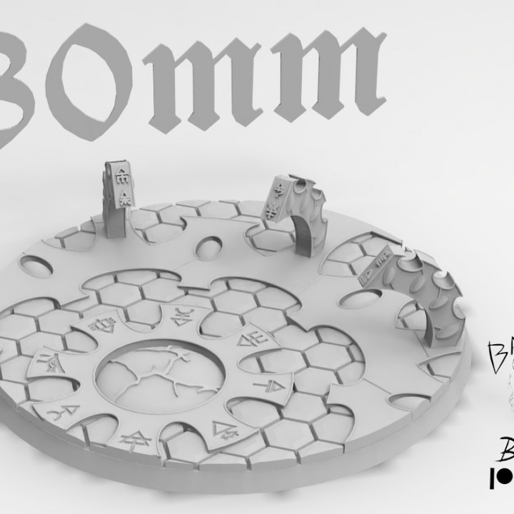 3D Printable Arcane Focus Base Bundle by Badassbases