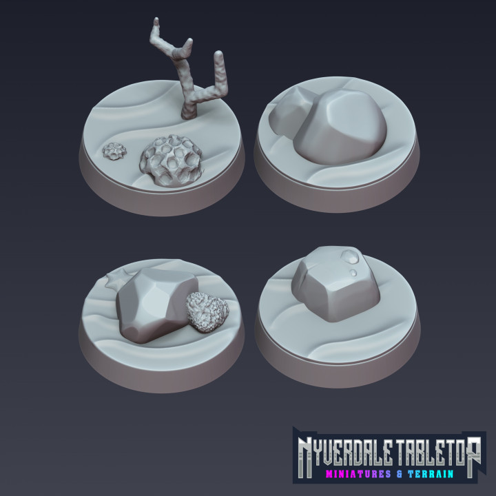 3D Printable Underwater bases free (SWL) by Nyverdale Tabletop