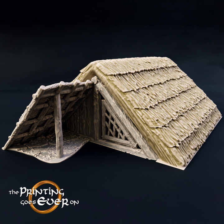 3D Printable Primitive Village - 4 Iron Age Hut Models - Supportless by ...