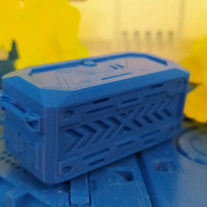 3D Printable Futuristic Crate v4 by Canna Chris