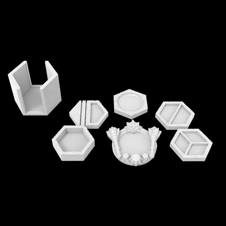 3D Printable TC11 Cleric Coaster & Trays :: Possibly Cool Dice Tower 2 ...