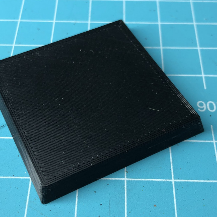 3D Printable 40mm square base (Magnetic) by Raven Miniatures