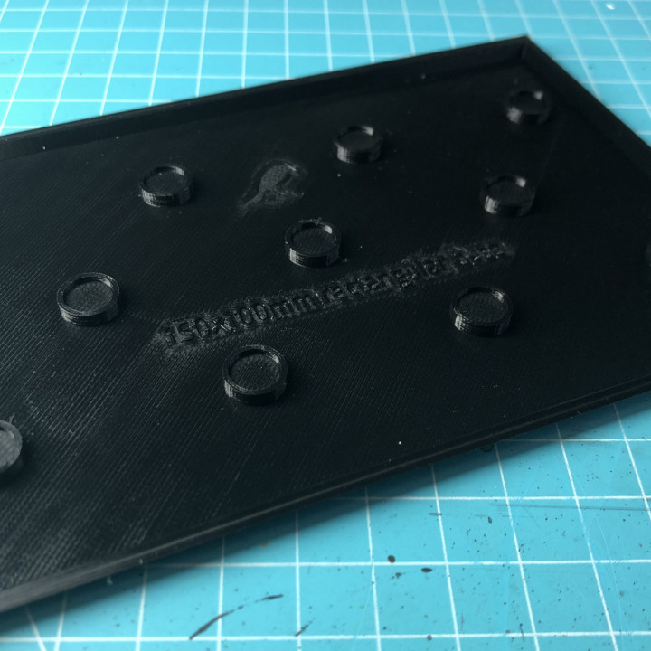3D Printable 150x100mm rectangular base (Magnetic) by Raven Miniatures