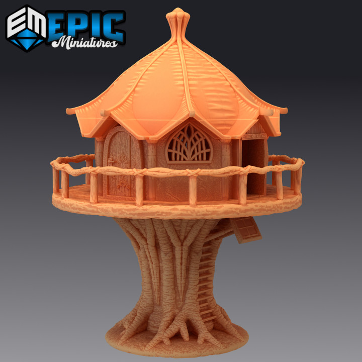3D Printable Elf Forest Houses - Elven Hut Building - Tree Fort by Epic ...