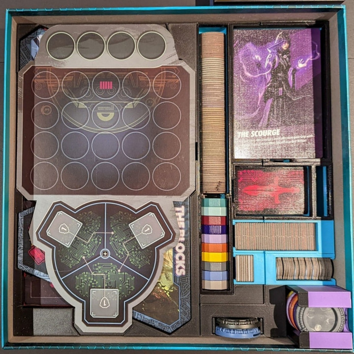 3D Printable In Too Deep Boardgame Complete Token Tray by James P