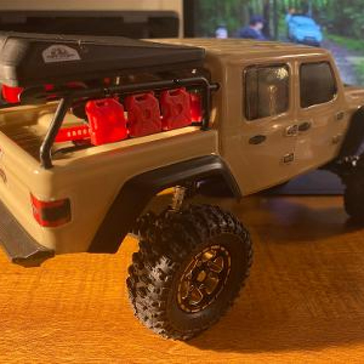 3D Printable SCX24 Gladiator Read Bumper by Matt A