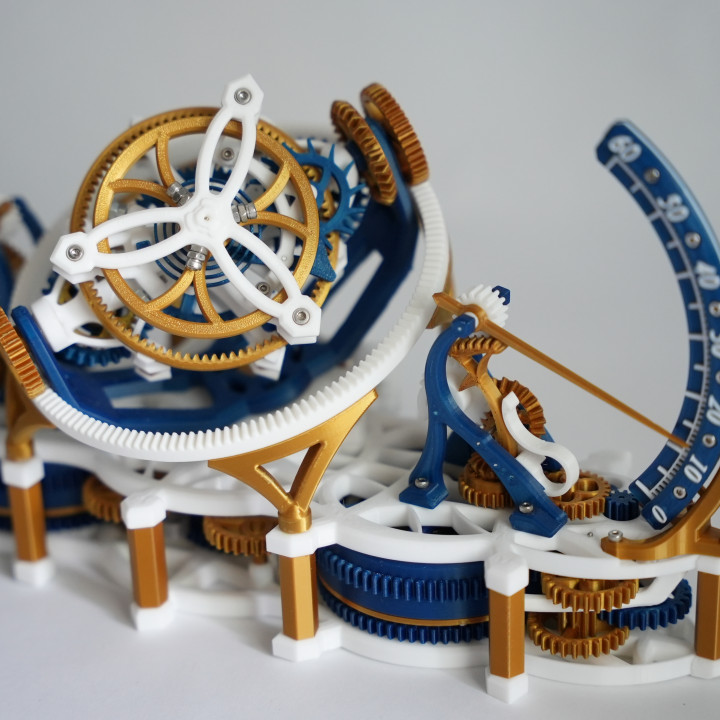 3D Printable Tourbillon Mechanica Tri-Axial by Dan