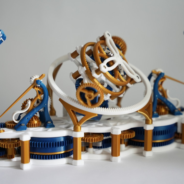 3D Printable Tourbillon Mechanica Tri-Axial by Dan