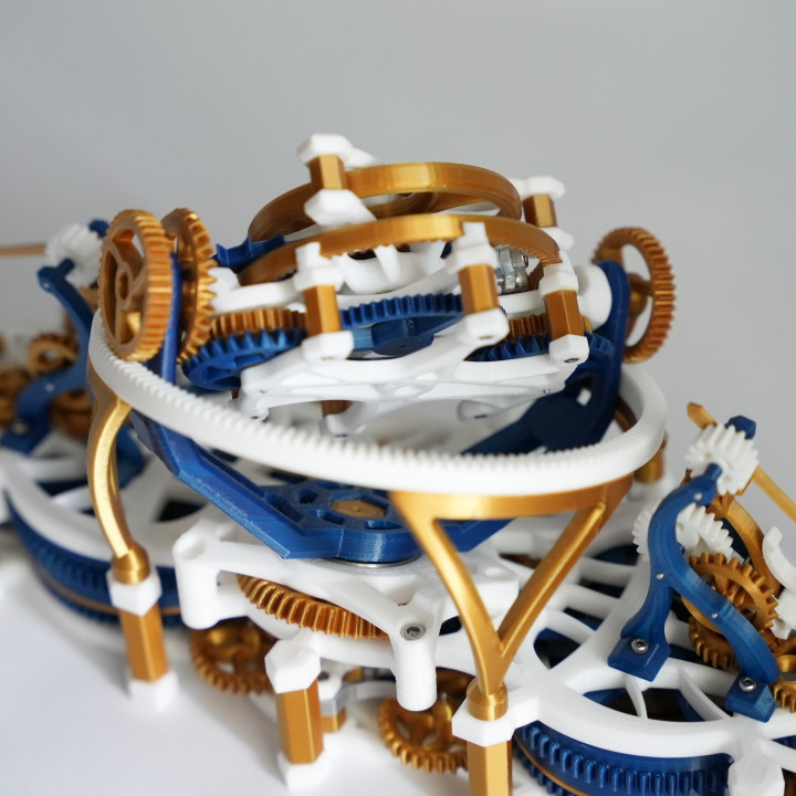 3D Printable Tourbillon Mechanica Tri-Axial by Dan