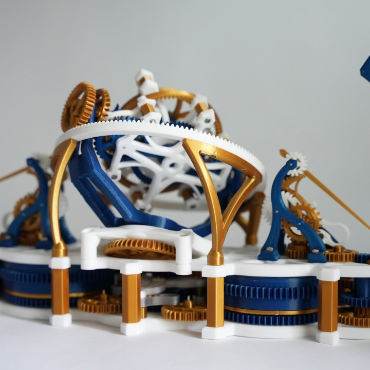 3D Printable Tourbillon Mechanica Tri-Axial by Dan