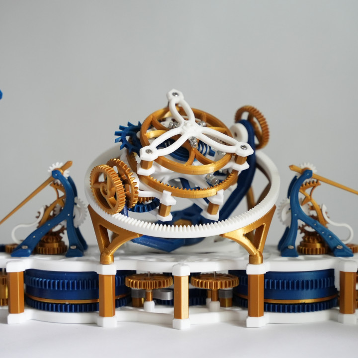 3D Printable Tourbillon Mechanica Tri-Axial by Dan