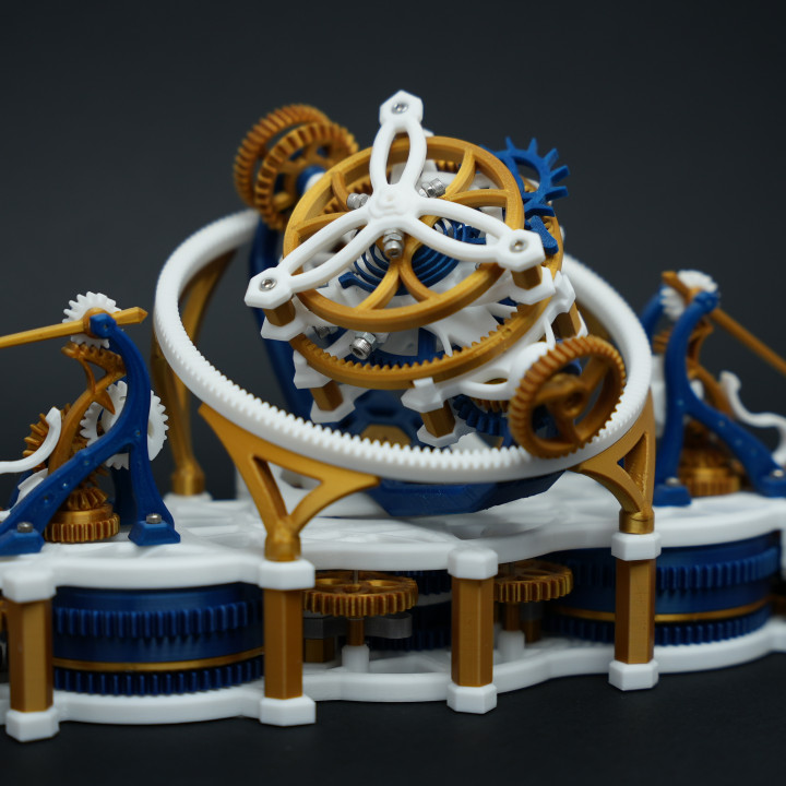3D Printable Tourbillon Mechanica Tri-Axial by Dan