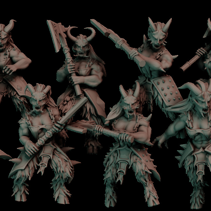 3D Printable Bloodforged Legionnaires - Female - The Bloodforged Legion ...