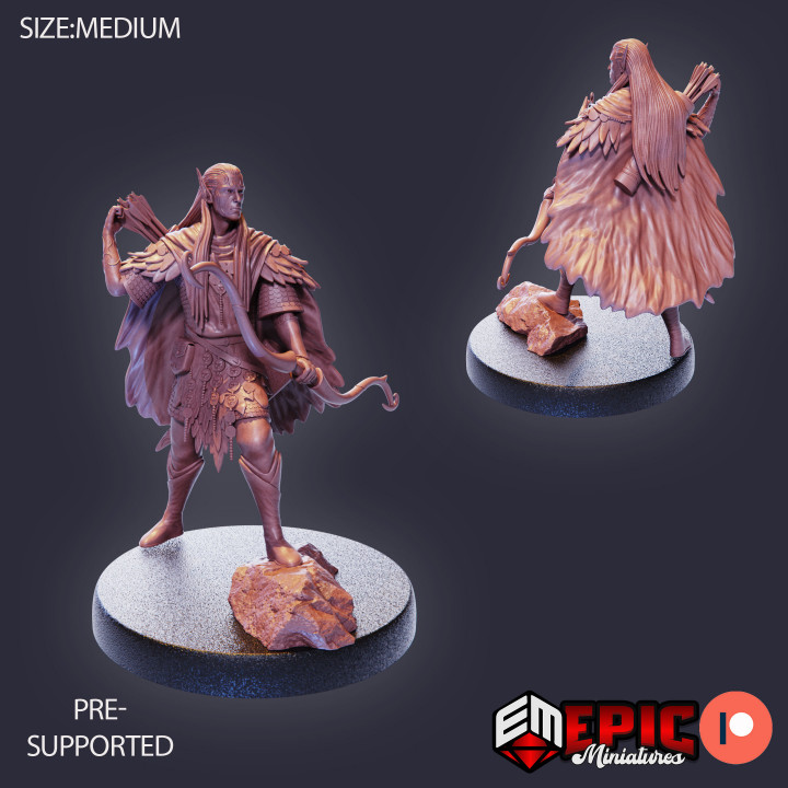 3D Printable Fey Elf Summer Set / Male Forest Warrior / Fairy Elvish ...