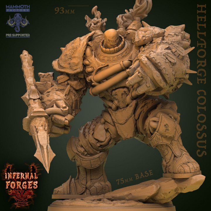 3D Printable Hellforge Colossus by Mammoth Factory