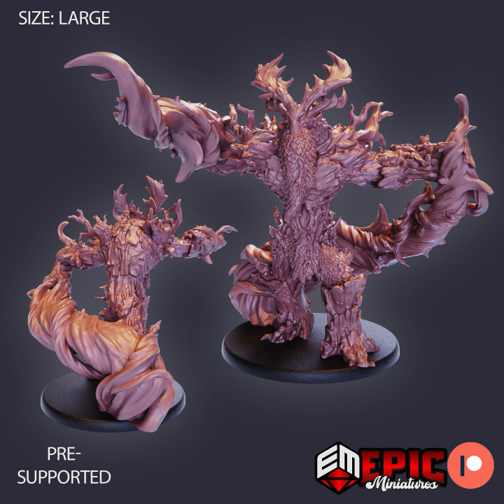 3D Printable Elder Treant Set / Forest Spirit / Tree Creature ...