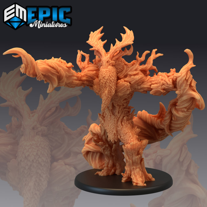 3D Printable Elder Treant Set / Forest Spirit / Tree Creature ...