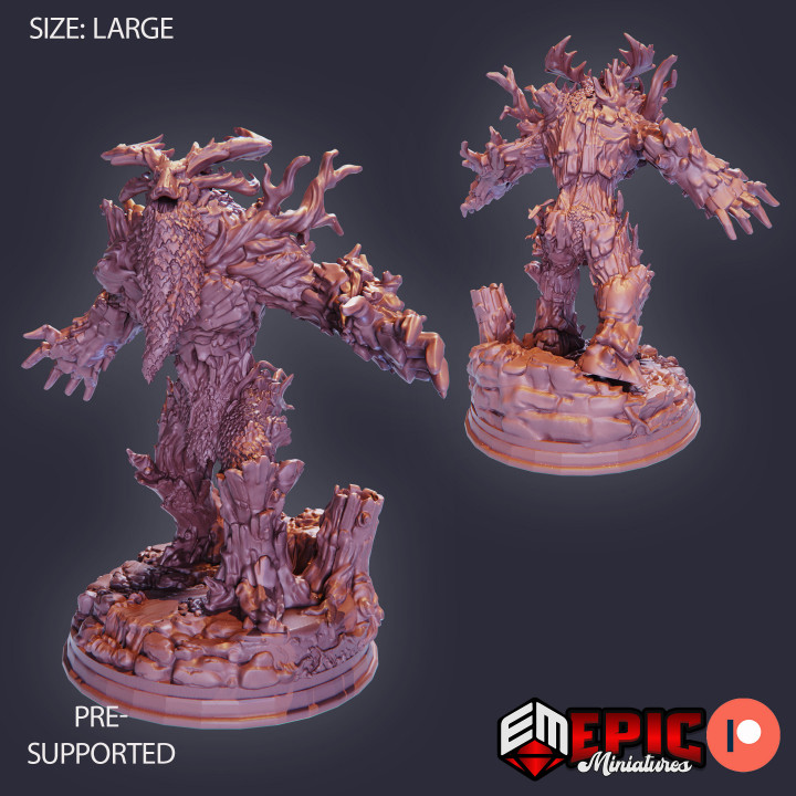 3D Printable Elder Treant Set / Forest Spirit / Tree Creature ...