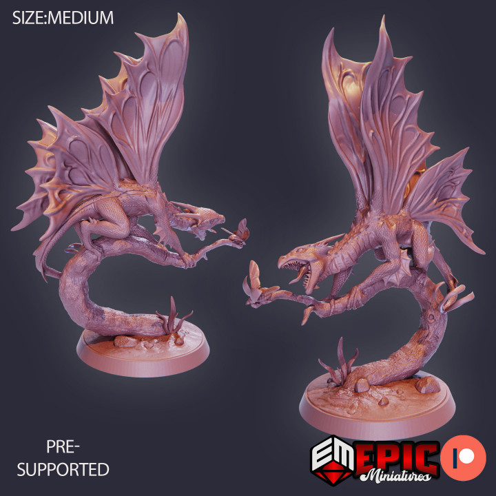 3D Printable Fairy Dragon Set / Faerie Drake / Fey Woods Encounter by ...