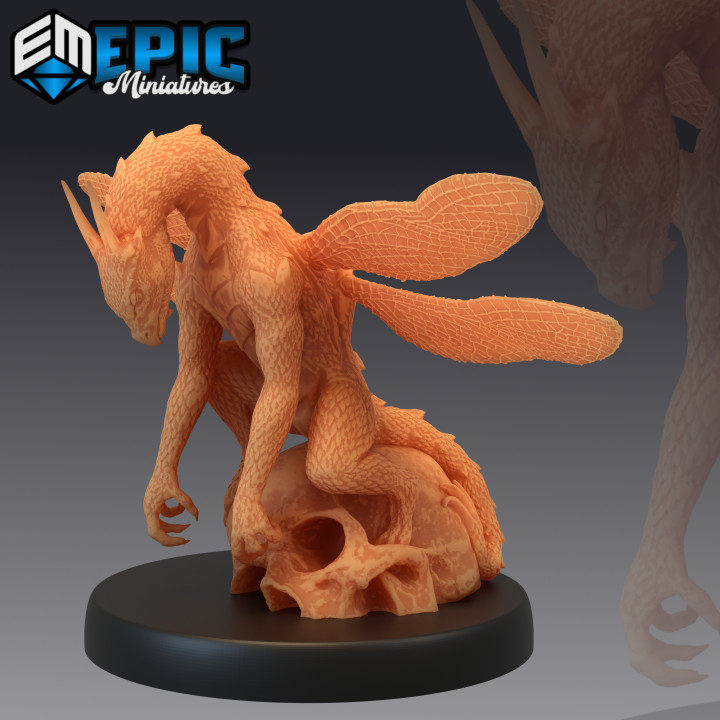 3D Printable Fairy Dragon Set / Faerie Drake / Fey Woods Encounter by ...