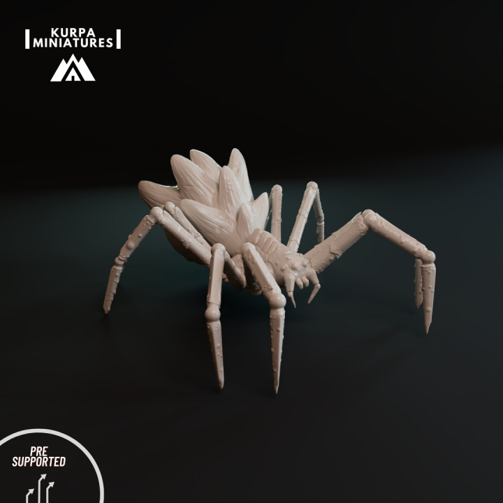 3D Printable Giant Spiders by Kurpa Miniatures