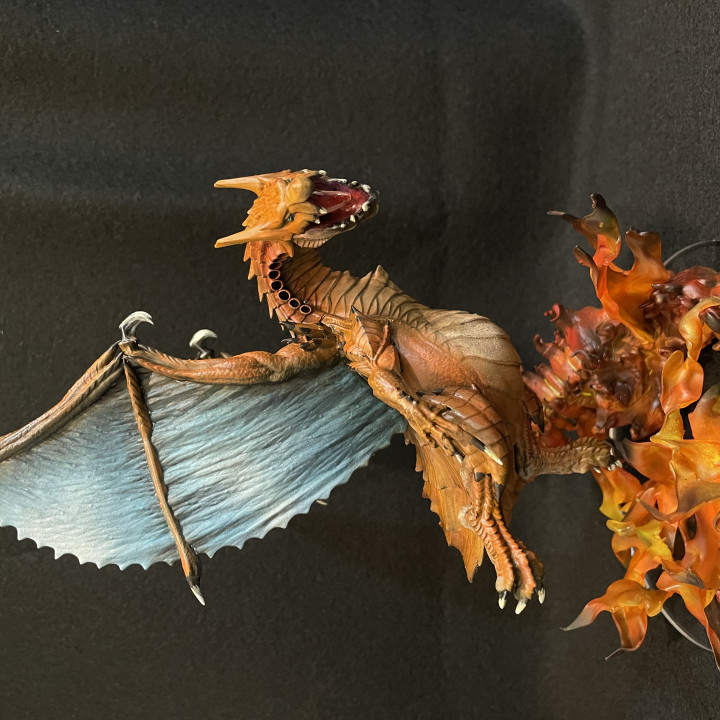 3D Print of Colossal Inferno Drake (pose 1 of 2) by fengchihsieh