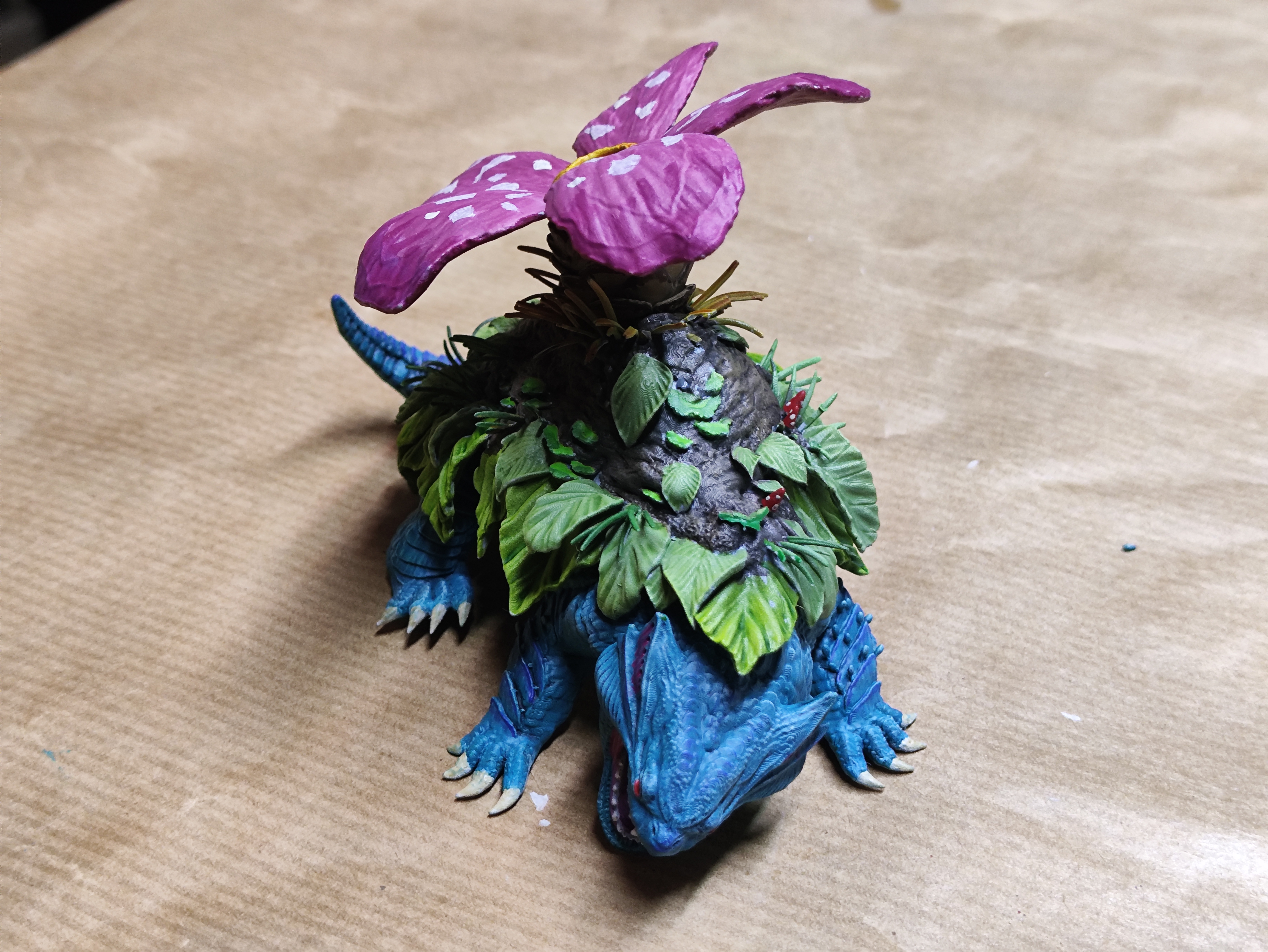 3D Printable Elder Terrasaur (pose 1 of 3) by Mini Monster Mayhem
