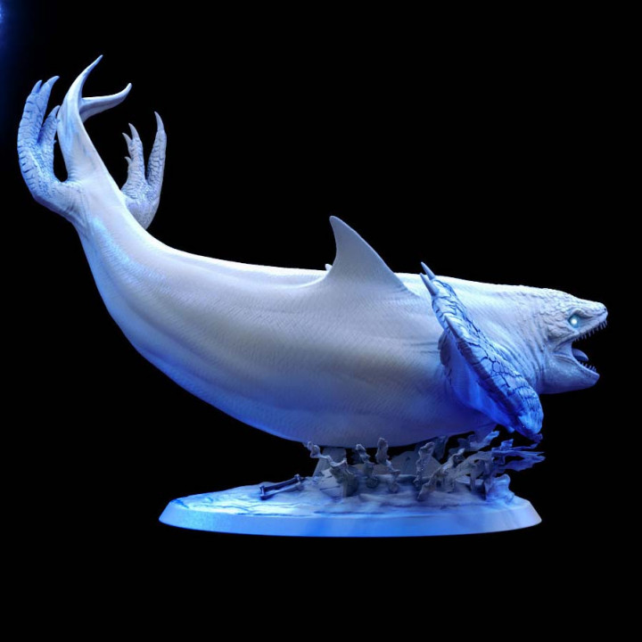 3D Printable Primordial Orca (pose 1 of 2) by Mini Monster Mayhem
