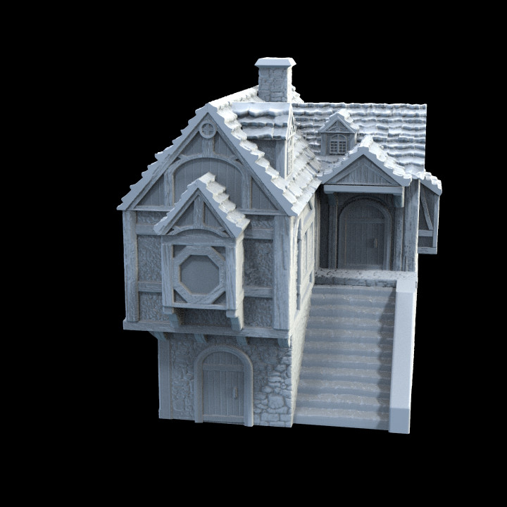 3D Printable The Medieval Barons House by Tabletop Terrain