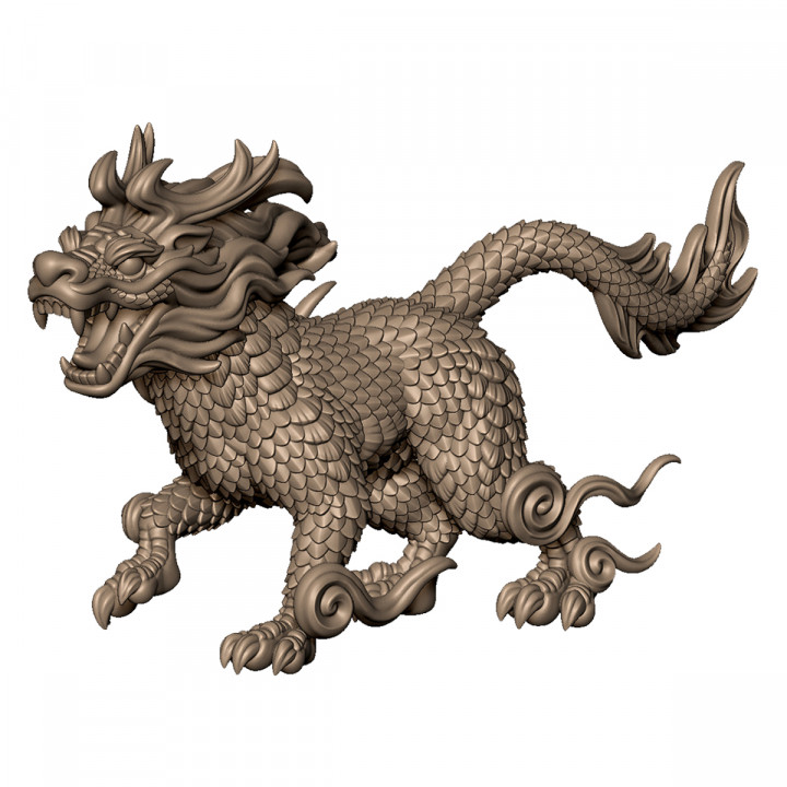 3D Printable Kirin by Willy Kao