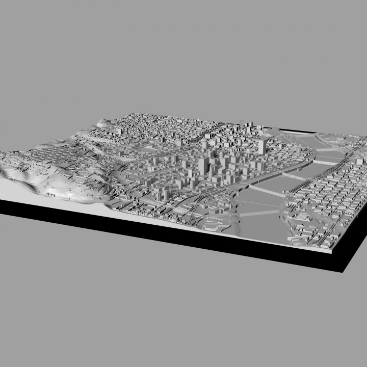3D Printable 3D Portland | Digital Files | 3D STL File | Portland 3D ...