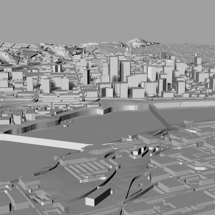 3D Printable 3D Portland | Digital Files | 3D STL File | Portland 3D ...