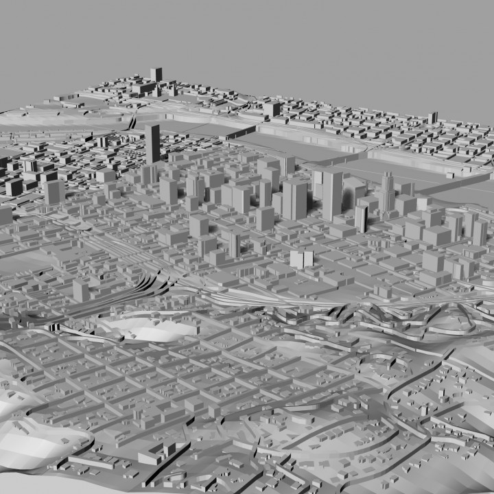 3D Printable 3D Portland | Digital Files | 3D STL File | Portland 3D ...