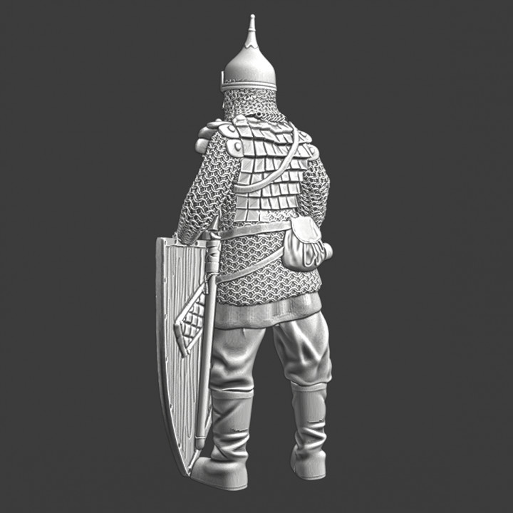 3D Printable Medieval warrior from Novgorod by Northern Crusades Miniatures