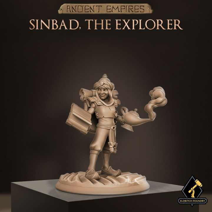 3D Printable Sinbad, the explorer by Eldritch Foundry