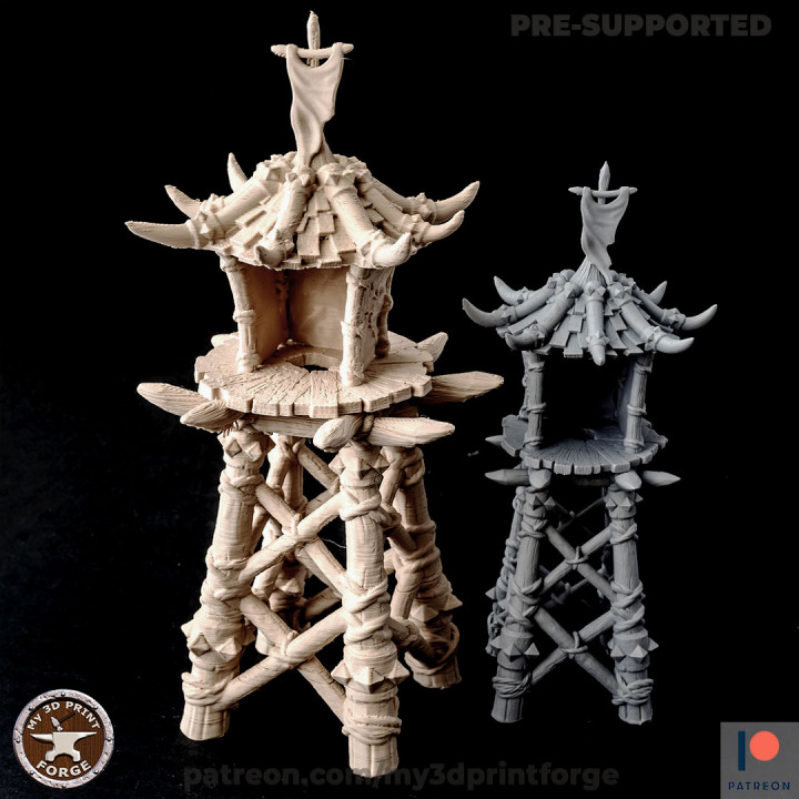 3D Printable Orc BUNDLE1 (15 unique STLs) pre-supported by My3DPrintForge