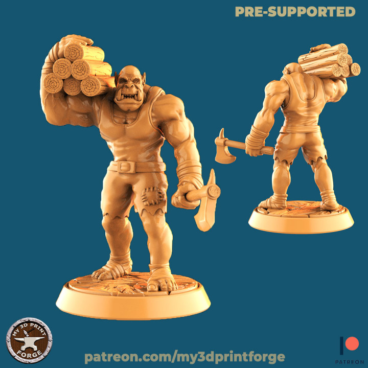 3D Printable Orc BUNDLE1 (15 unique STLs) pre-supported by My3DPrintForge