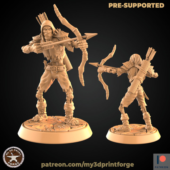 3D Printable Undead BUNDLE (15 Unique pre-supported STLs) by My3DPrintForge