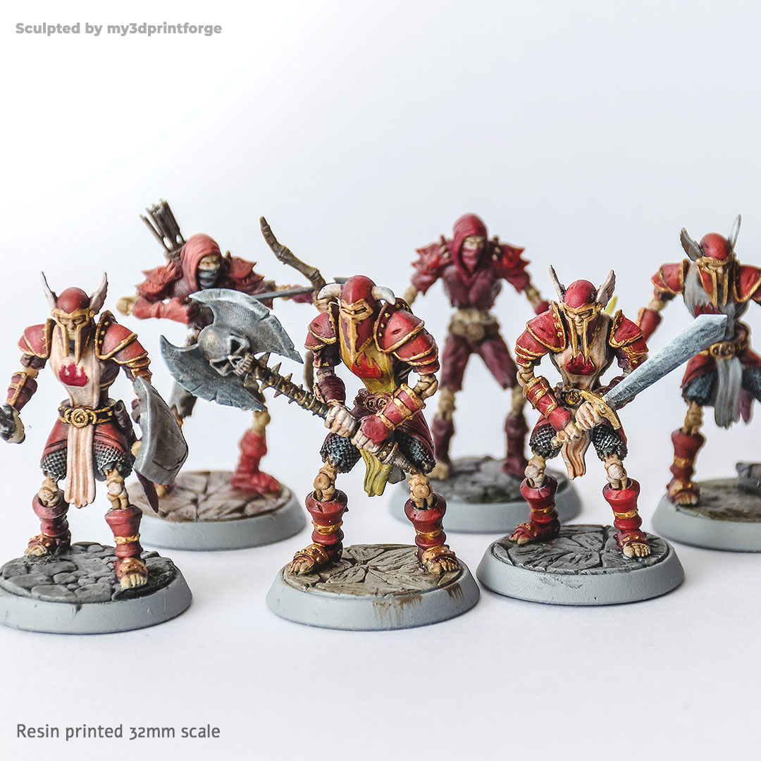 3D Printable Undead BUNDLE (15 Unique pre-supported STLs) by My3DPrintForge