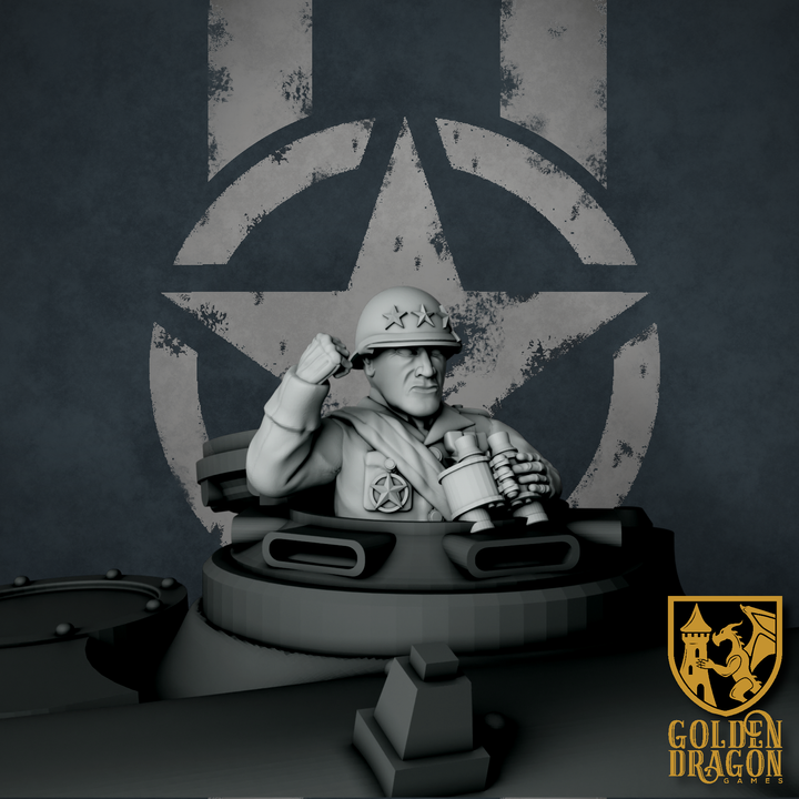 3D Printable United States - General George S. Patton by Golden Dragon ...