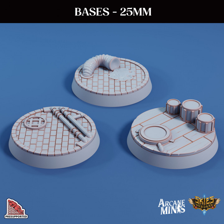 3D Printable Bases - Pack 1 by Sordane Publishing