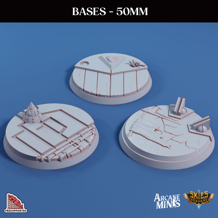 3D Printable Bases - Pack 1 by Sordane Publishing