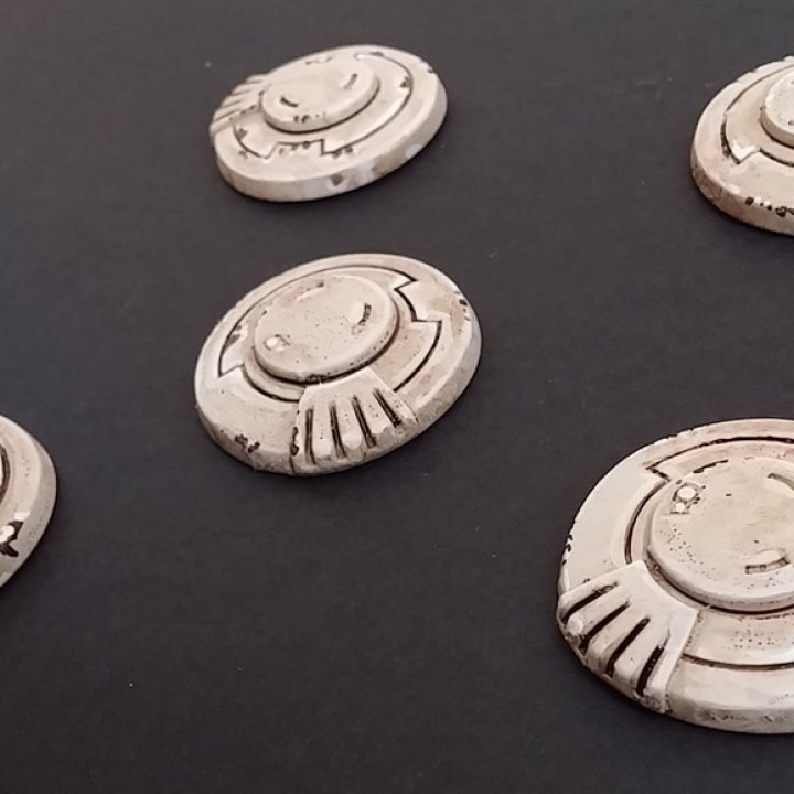 3D Printable T'au objective token by Alexandre