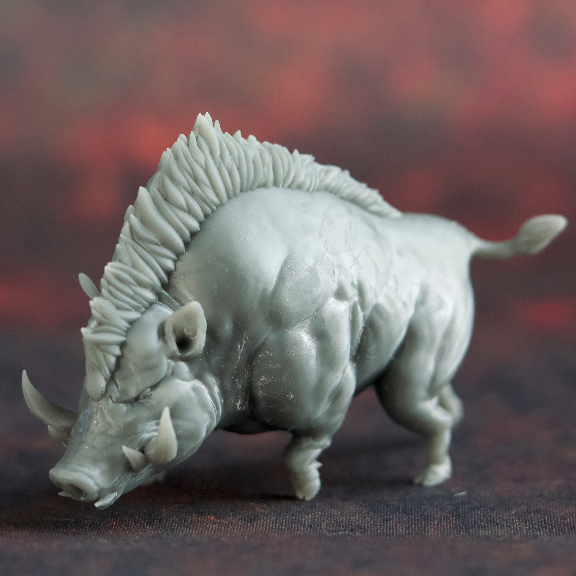 3D Printable Giant Boar - Tabletop Miniature (Pre-Supported) by YKS ...