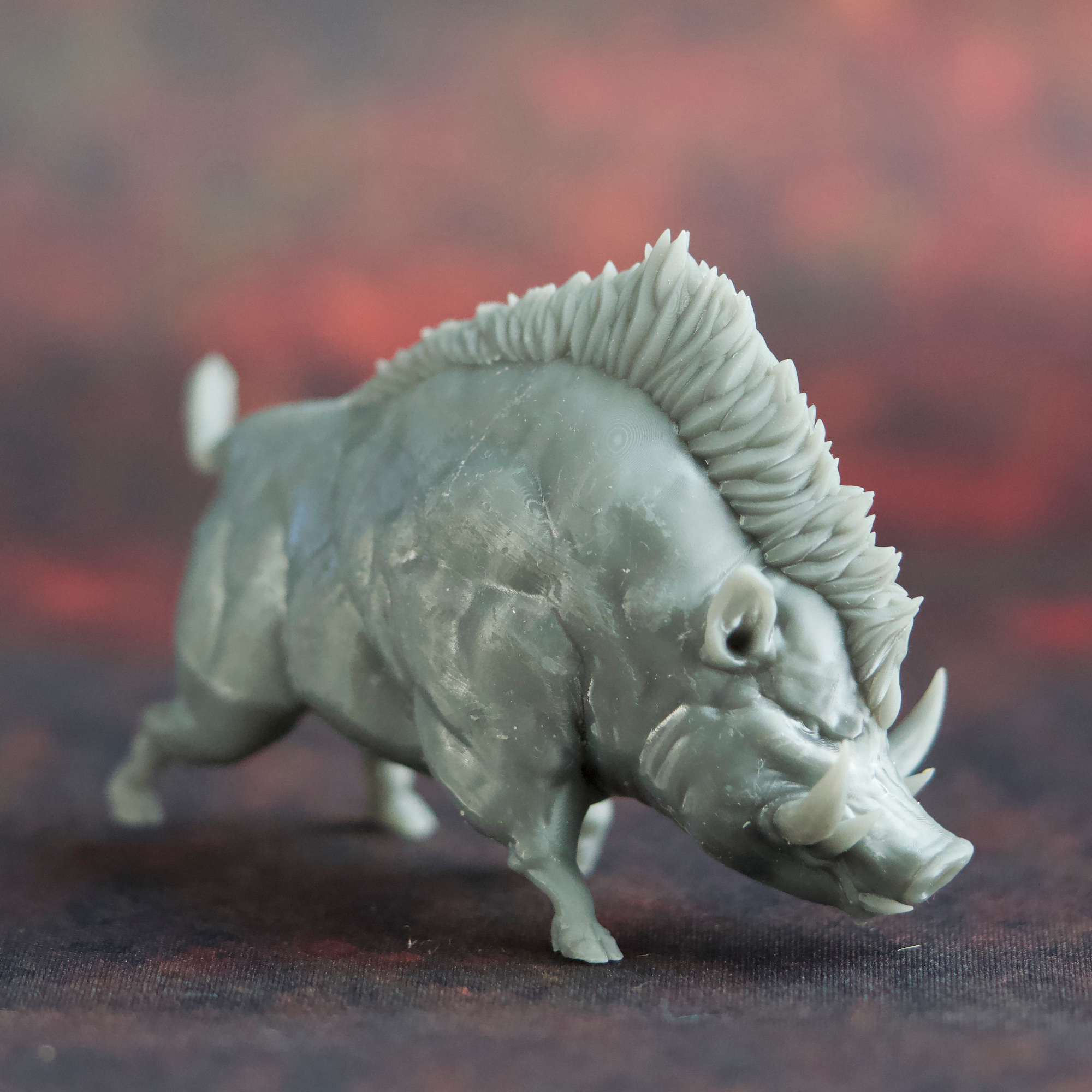 3D Printable Giant Boar - Tabletop Miniature (Pre-Supported) by YKS ...