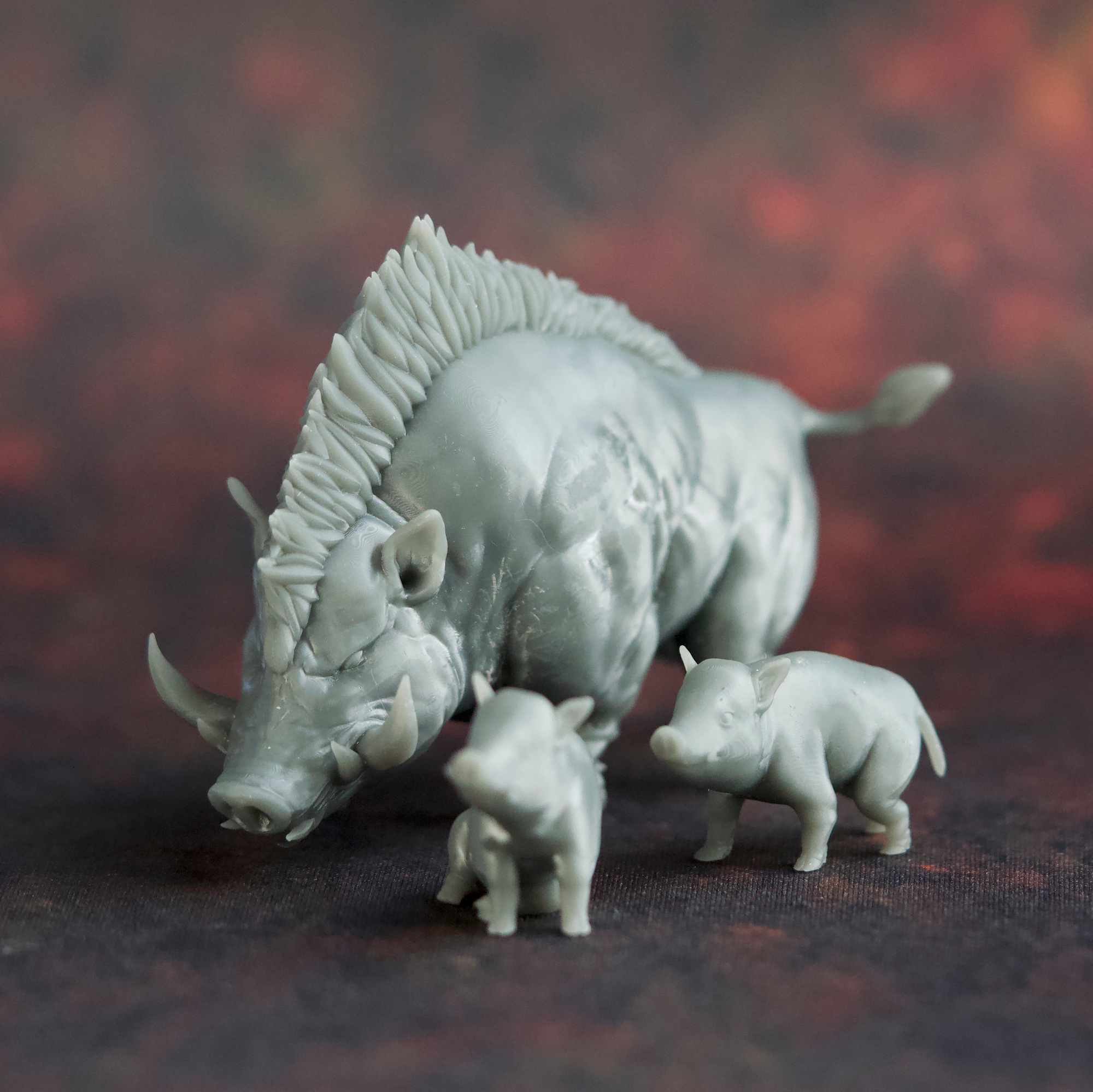 3D Printable Giant Boar - Tabletop Miniature (Pre-Supported) by YKS ...
