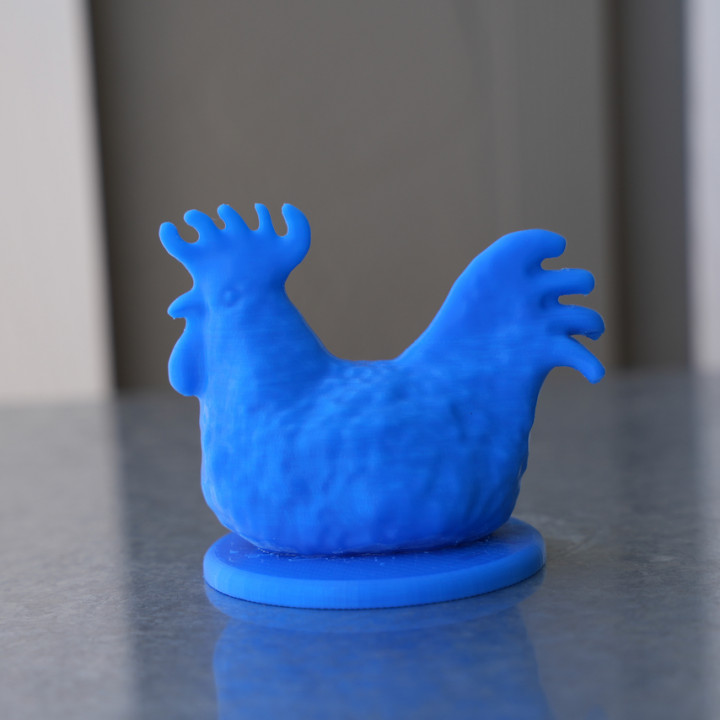 3D Printable Chicken by Philippe Barreaud