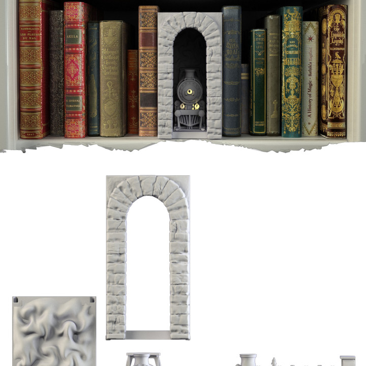 3D Printable Magic Bookend by Crosslances